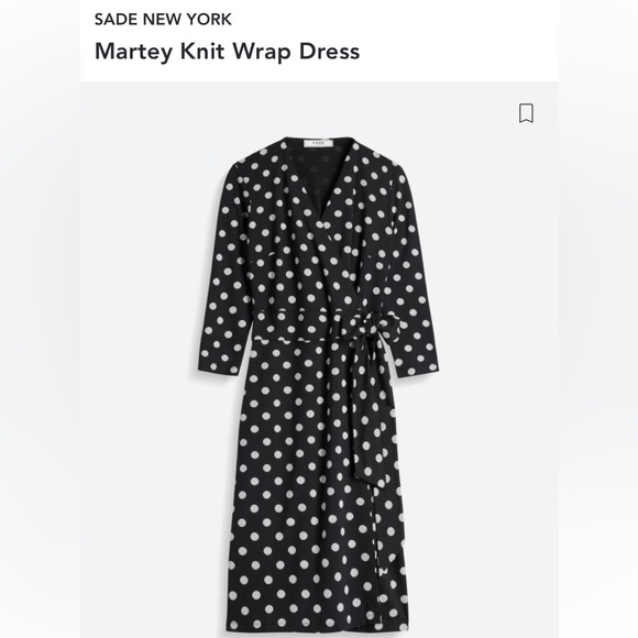 Sade New York | Dresses | Sade New York Polka Dot Wrap Dress | Poshmark